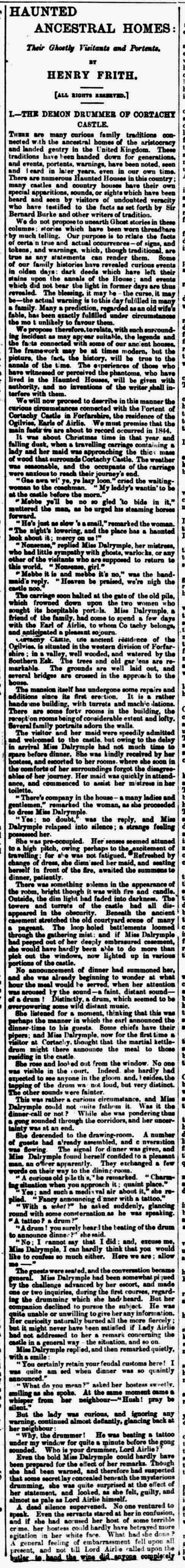 Haunted Ancestral Homes 1: The Demon Drummer of Cortachy Castle – BROM ...